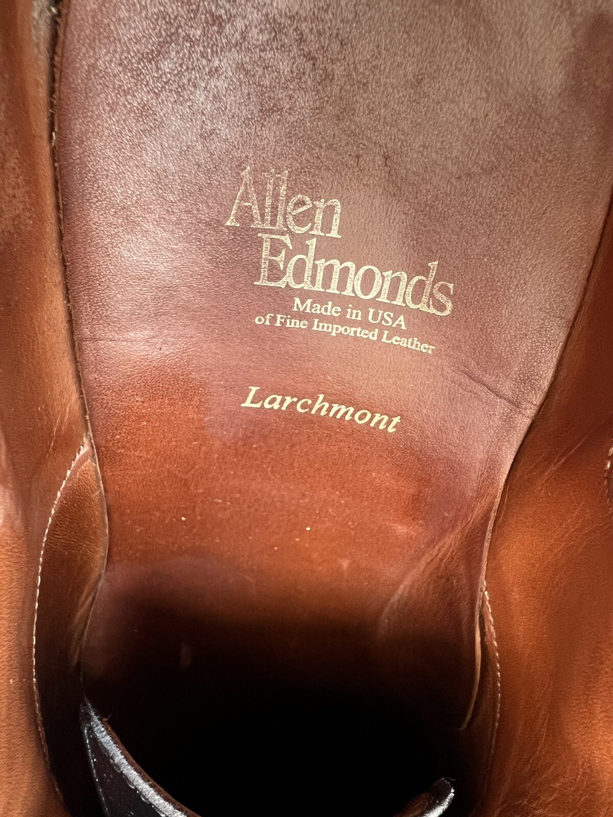 Allen Edmonds Black Leather Dress Shoe Size US14 D Width | eBay
