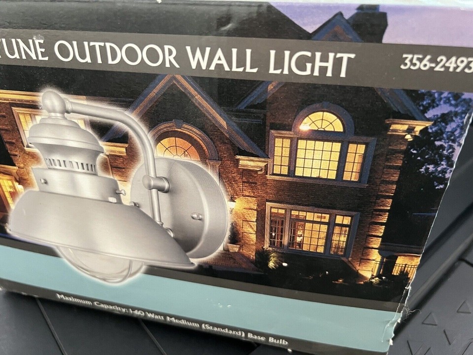 PATRIOT LIGHTING NEPTUNE BRUSHED NICKEL OUTDOOR GLOBE LIGHT SET 356 ...