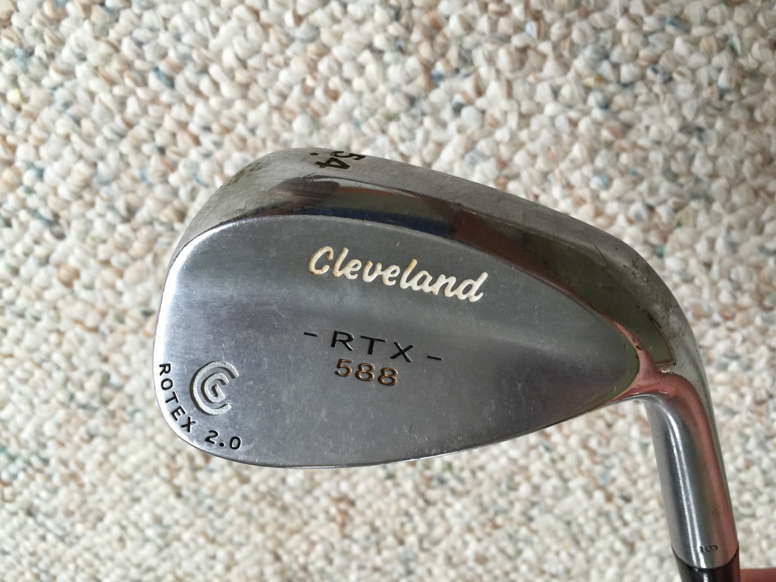 CLEVELAND RTX 588 ROTEX 2.0 TOUR SATIN 54-6 WEDGE DG DYNAMIC GOLD STIFF ...