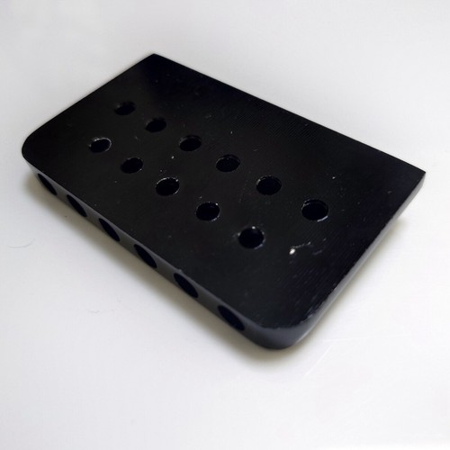 Metal Guitar Fixed Hardtail Bridge Black for 6 String Fender Strat Tele ...