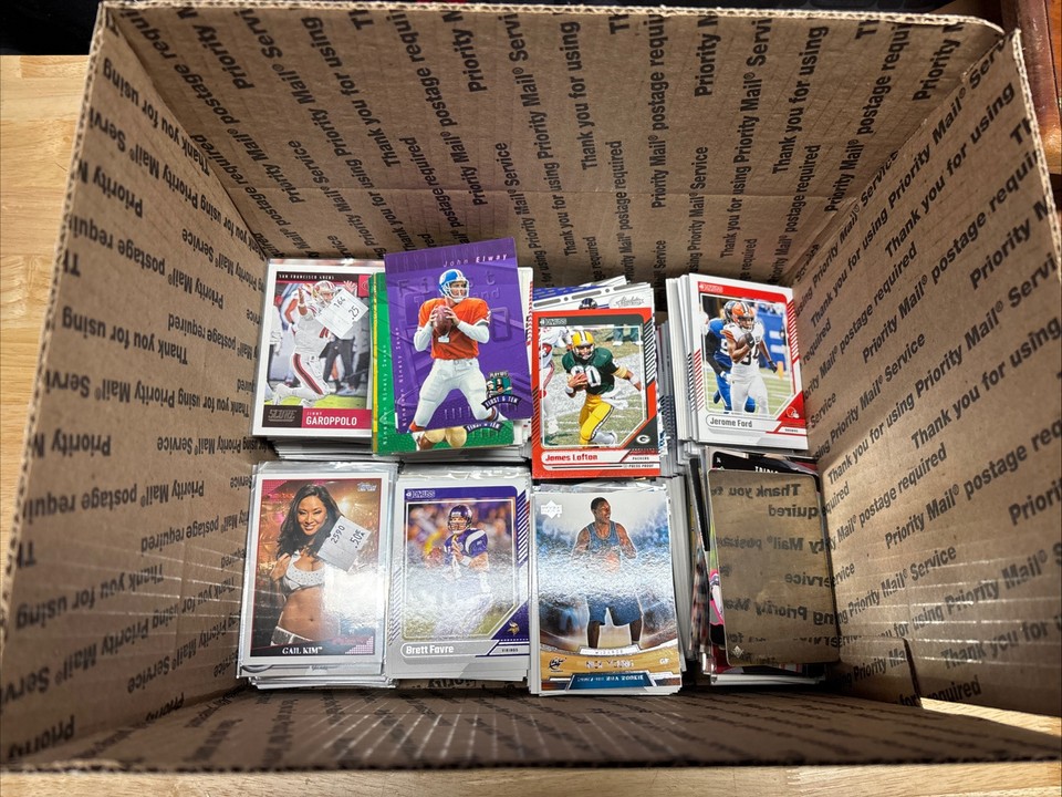 HUGE SPORTS CARD LOT! Medium Flat Rate With Free Shipping! SEE ...