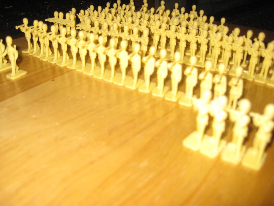 Vintage British 112 Guards Band and 40 Color Guard by Airfix in 1/72 ...