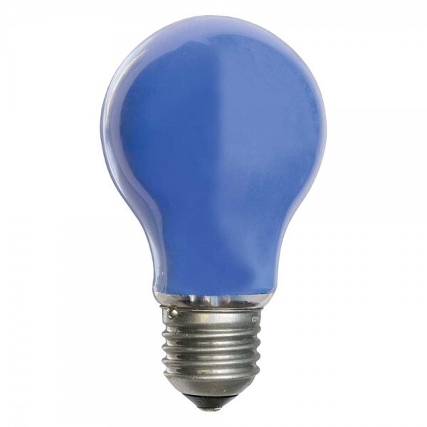 1x 25W Blue Incandescent Coloured Dimmable GLS Light Bulb Lamp Bayonet ...