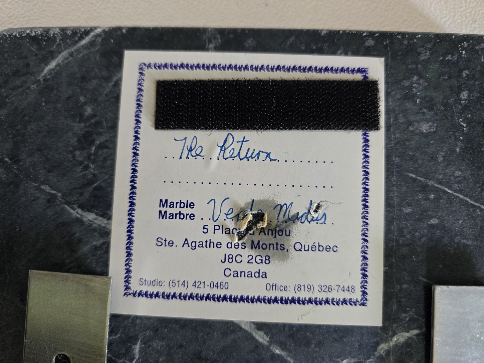 David Bernett Inuit Marble Sculpture "The Return" 7” X 7” Signed Made ...