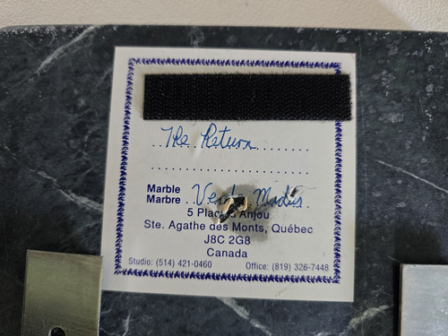 David Bernett Inuit Marble Sculpture "The Return" 7” X 7” Signed Made ...