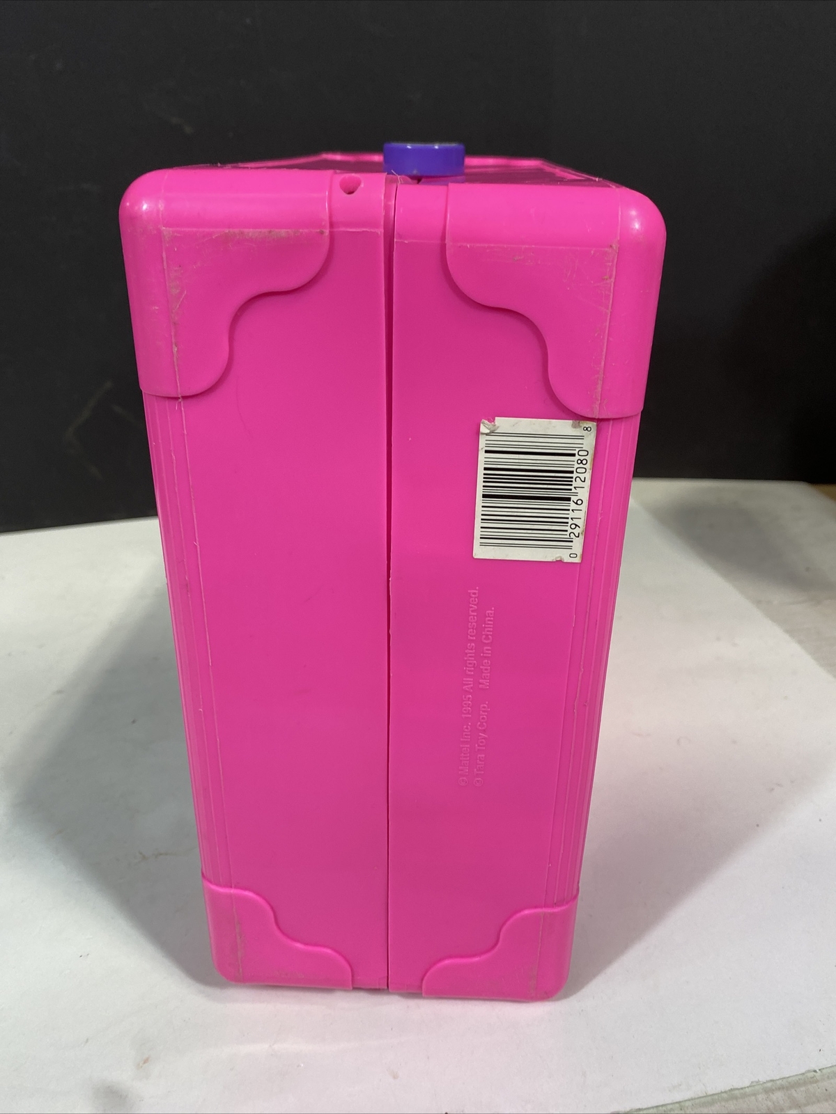 Vintage Barbie Deluxe Trunk Mattel 1995 Pink Carrying Case With Purple ...