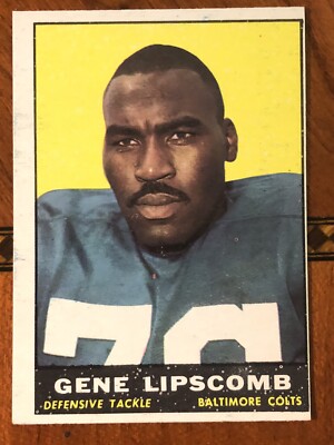 1961 Topps #8 Gene Lipscomb Baltimore Colts - vg/ex Set Break | eBay