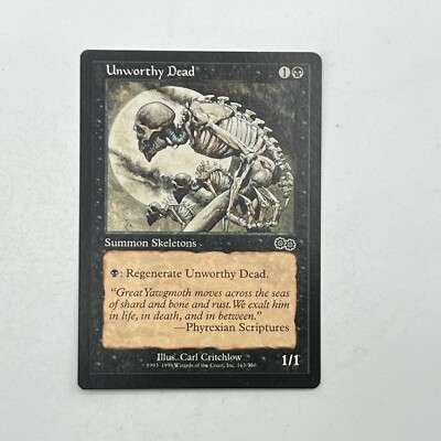 Magic The Gathering MTG Unworthy Dead - Urza's Saga - EX Authentic ...