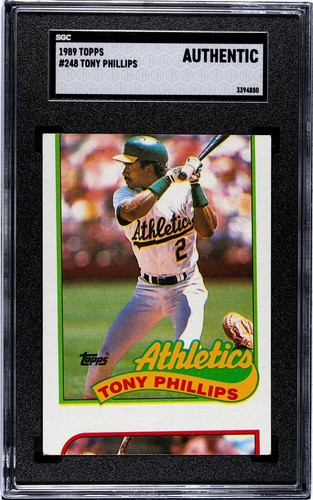 1989 Topps Baseball Error Card Rare #248 Tony Phillips | eBay
