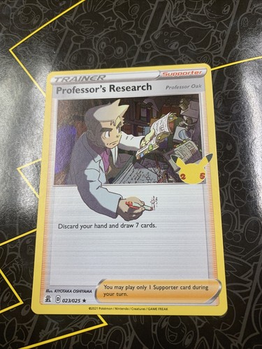 Pokémon TCG Celebrations 25th Anniversary Professors Research Holo Rare ...