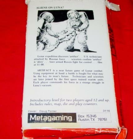 Metagaming : MicroGame 16 - ARTIFACT - Lunar Combat Game (UNPUNCHED) | eBay