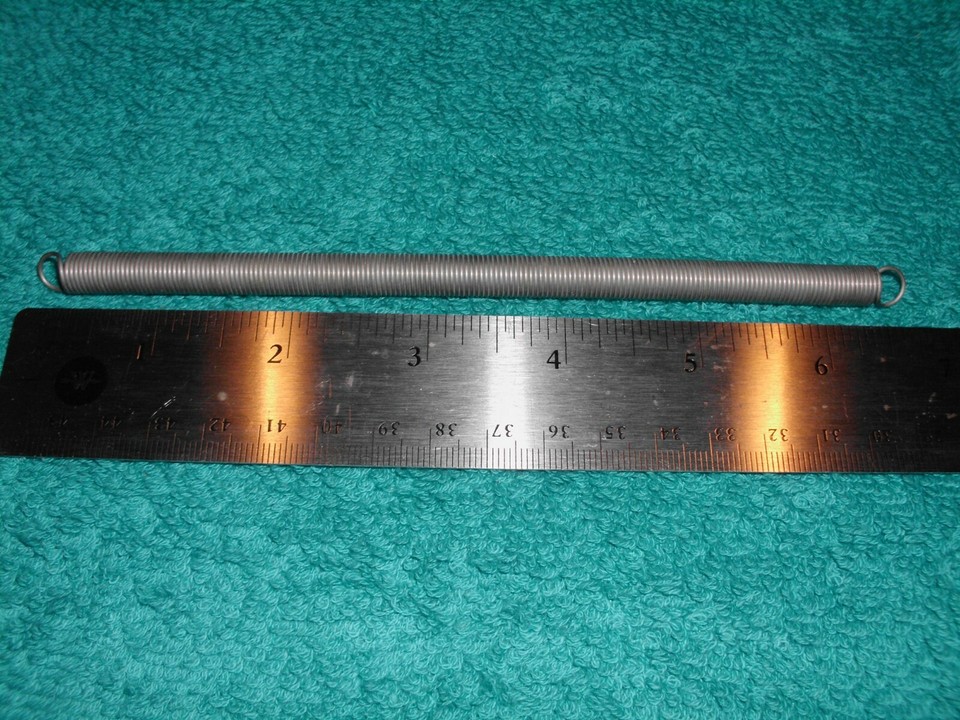 (2) two Pull Tension Spring 5/16" OD x 6" Length 6-11/16" overall USA ...
