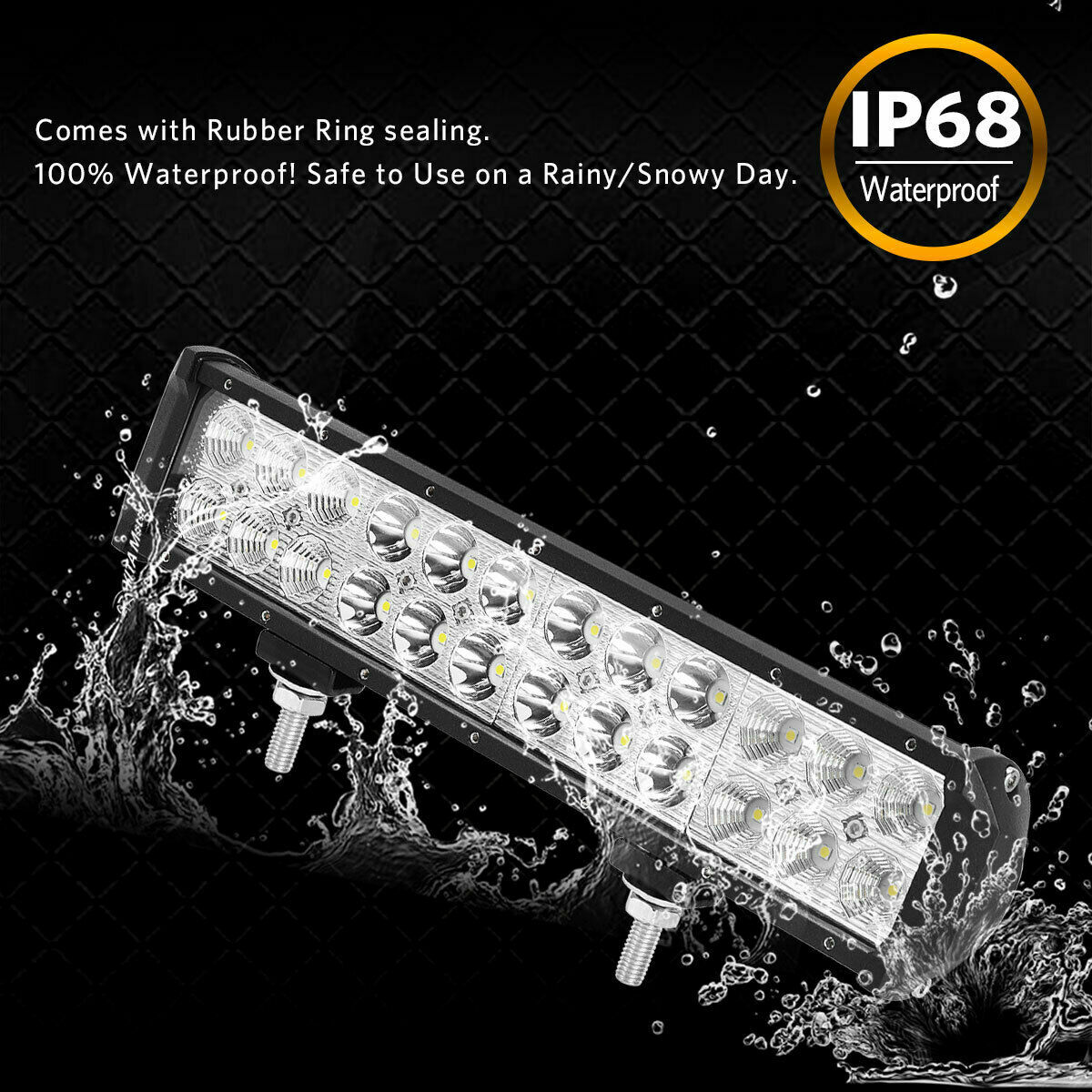 Front Bumper LED Light Spot Flood Combo Driving For Club Car EZGO Golf ...