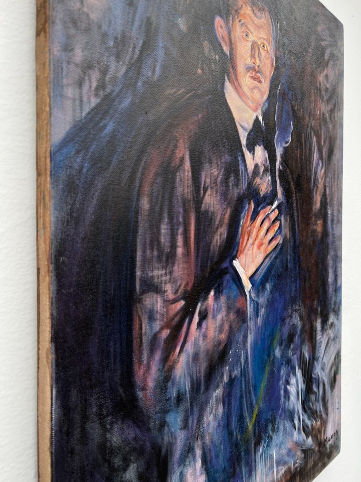 Edvard Munch Oil Painting on Canvas Signed and stamped, Expressionism ...