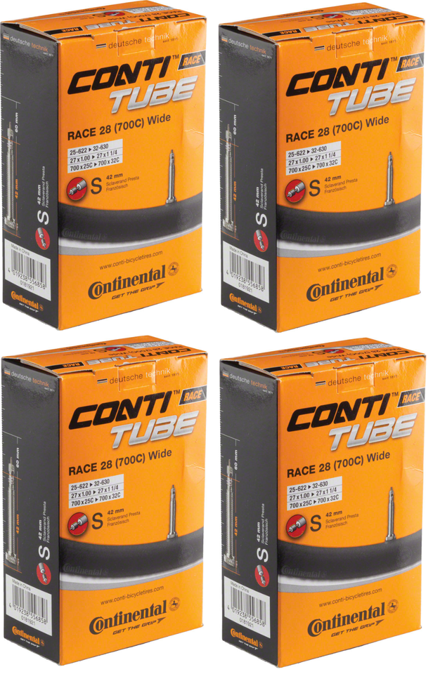 2 OR 4 PACK | Continental Race Inner Tubes - 700 x 25 - 32mm | 42mm ...