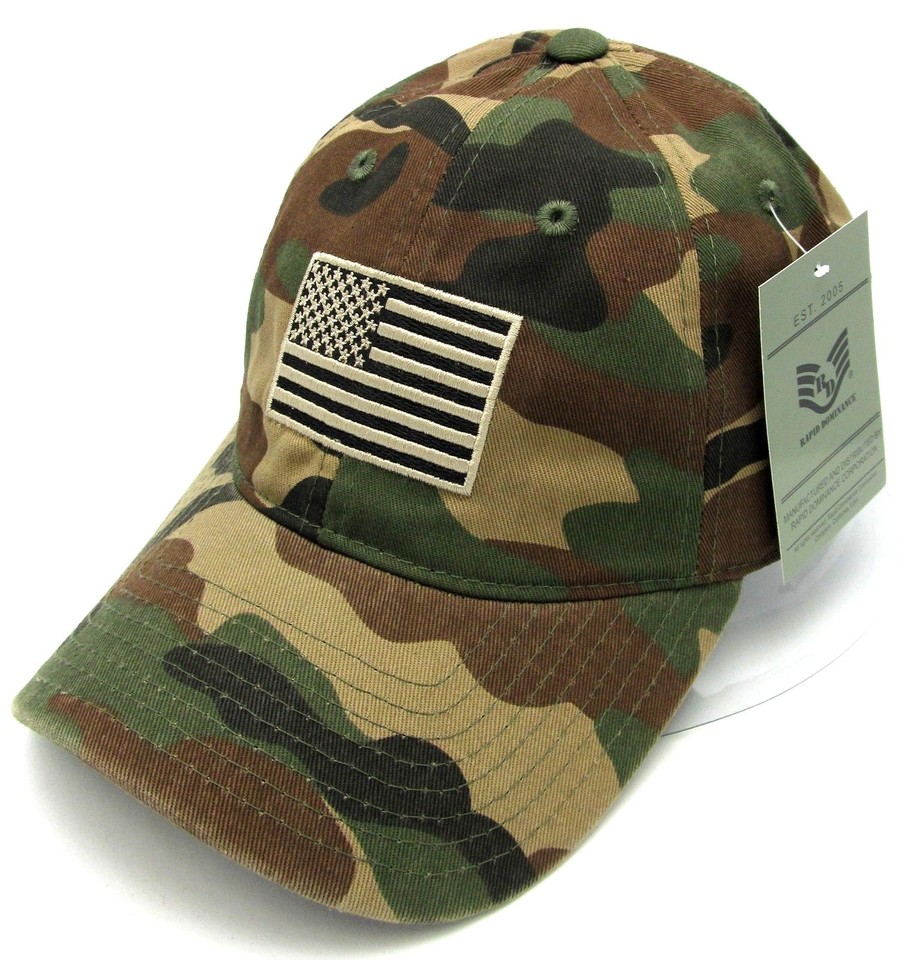 US Flag Hat Cap USA American Military Tactical Operator Adjustable OSFM ...