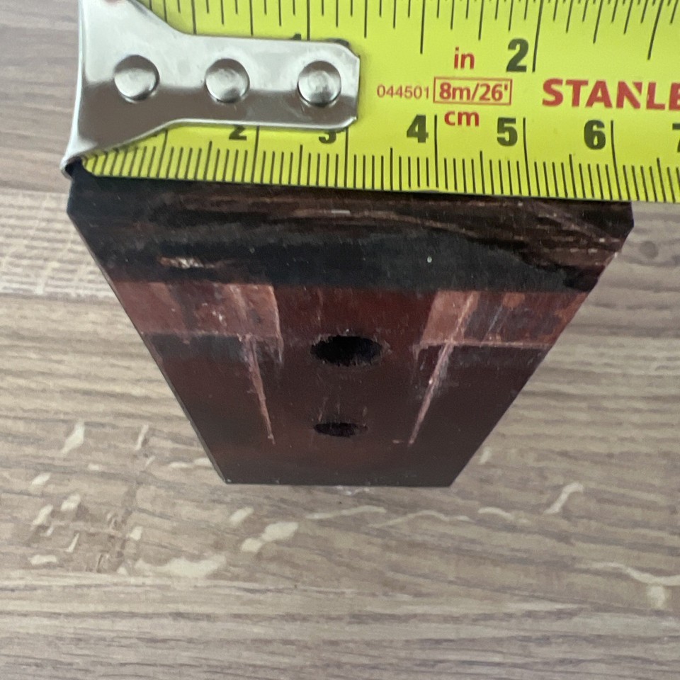 #58 SWIVEL RECLINER CHAIR LEG - REPLACEMENT - DARK FOOT - SHAPED TOE ...