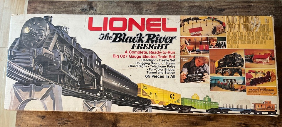 Lionel The Black River Freight Big O27 Electric Train Set In Box | eBay