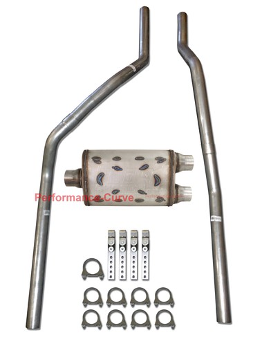 83-01 Chevrolet GMC S10 S15 Mandrel Bent Dual Exhaust w/ Flow Chaser | eBay