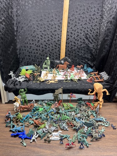 VINTAGE TIM-MEE TOY WWII U.S. ARMY MEN Process Plastics Hong Kong Mixed ...