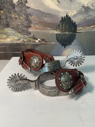Handmade spurs by Bill Hanks; 2nd best set from Col. Kalan collection ...