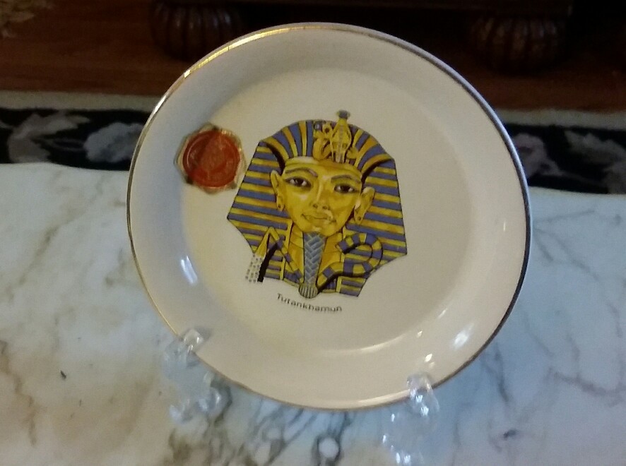 Prince William Ware England tutankhamun porcelain 22K plate | eBay
