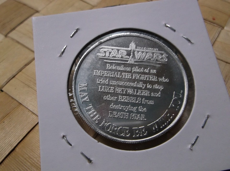 1984 POTF COIN TOKEN TIE FIGHTER PILOT | eBay