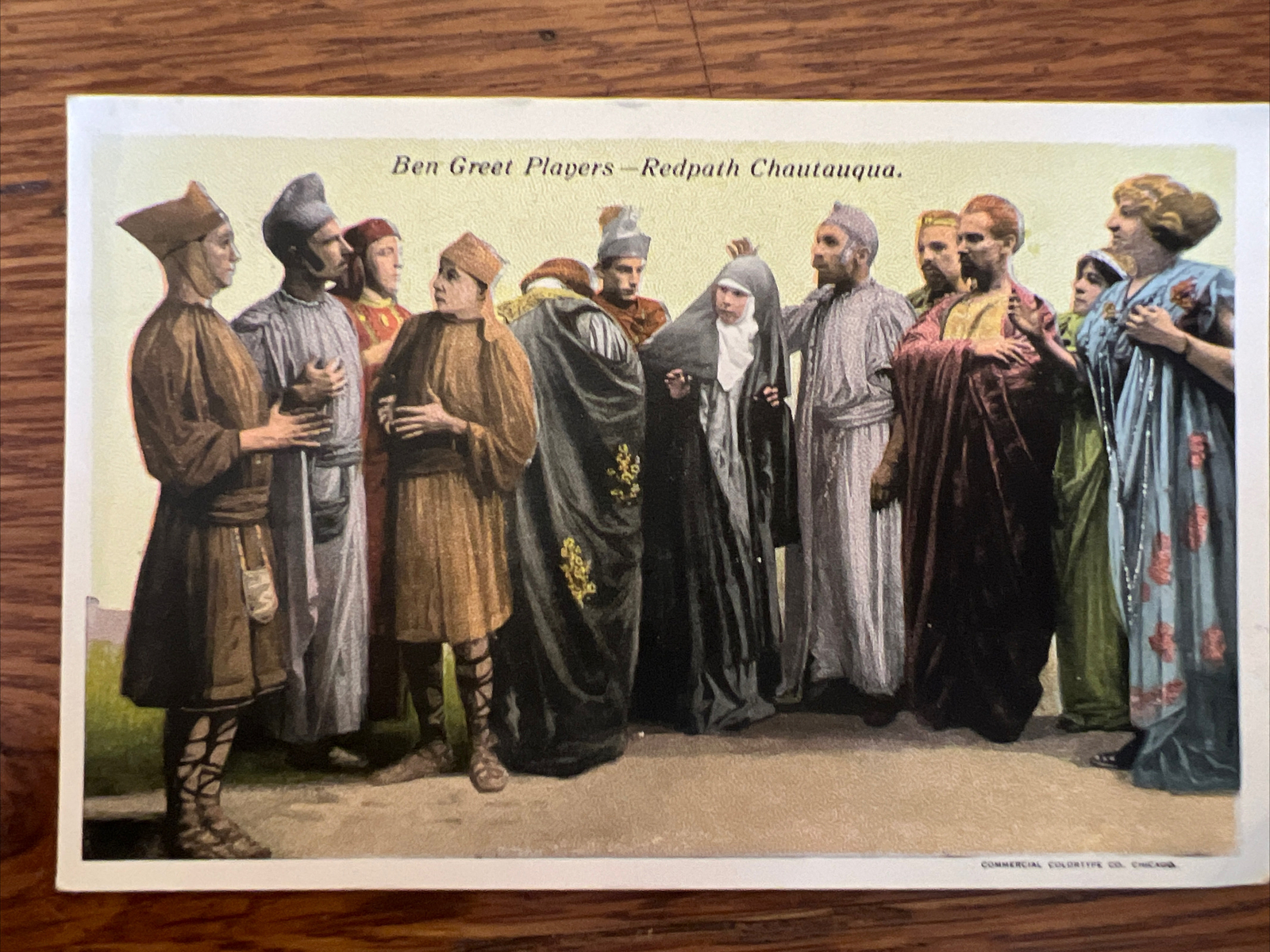 Rare BEN GREET PLAYERS Redpath Chautauqua 1900s Unposted Postcard. Ex ...