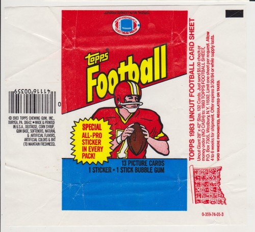 18 1983 Topps Football Wrappers | eBay.de