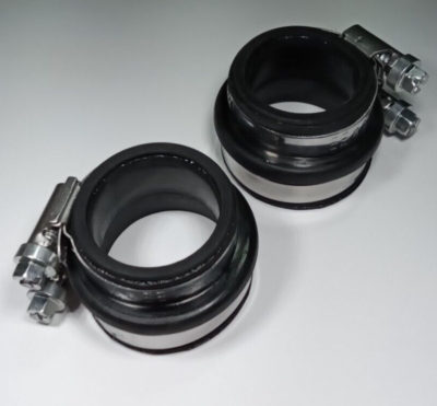 BLACK INTAKE MANIFOLD SLEEVE BOOTS W/ CLAMPS VOLKSWAGEN T1 BUG BEETLE ...