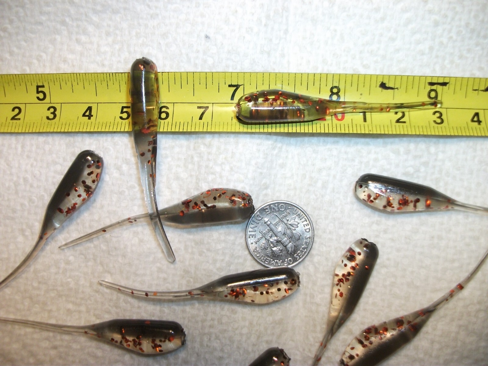 70-2"-INCH-CRAPPIE-PANFISH-SOFT GRUBS-JIGS-MINNOWS-SCENT-LURE-STINGER ...