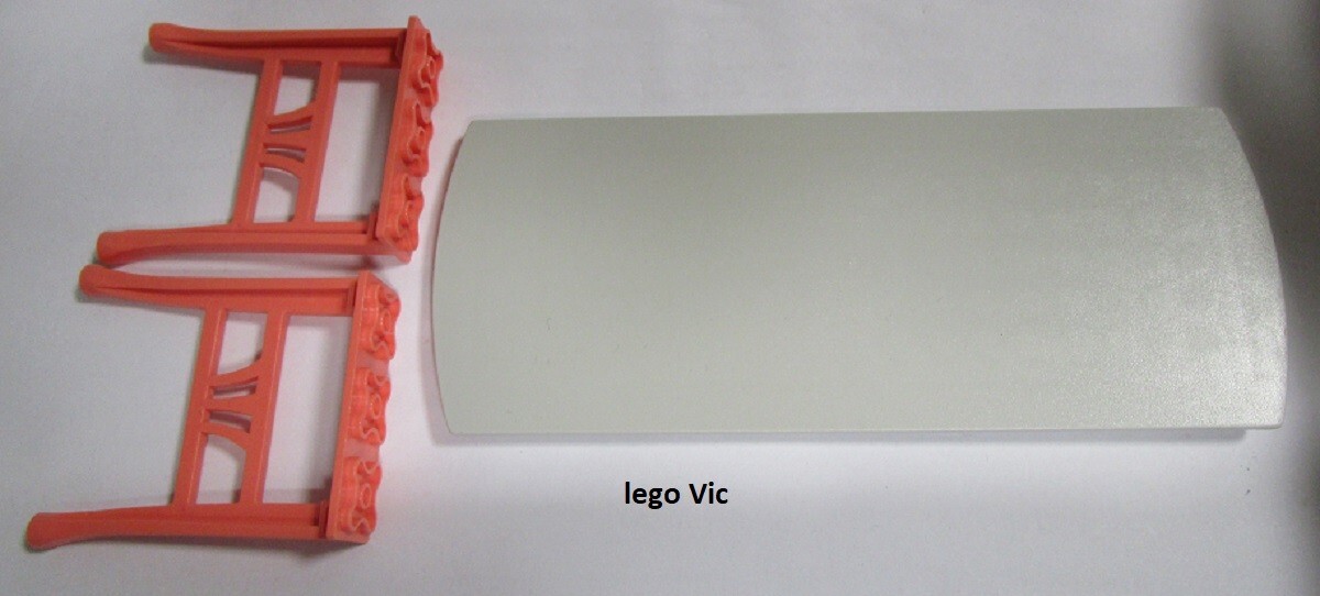 Lego 6923 Scala Table Lt Gray & 6950 Salmon Support Pied du 3270 B31 | eBay