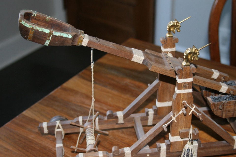 Medieval Trebuchet Wooden Model Handmade Working Model Incredible ...