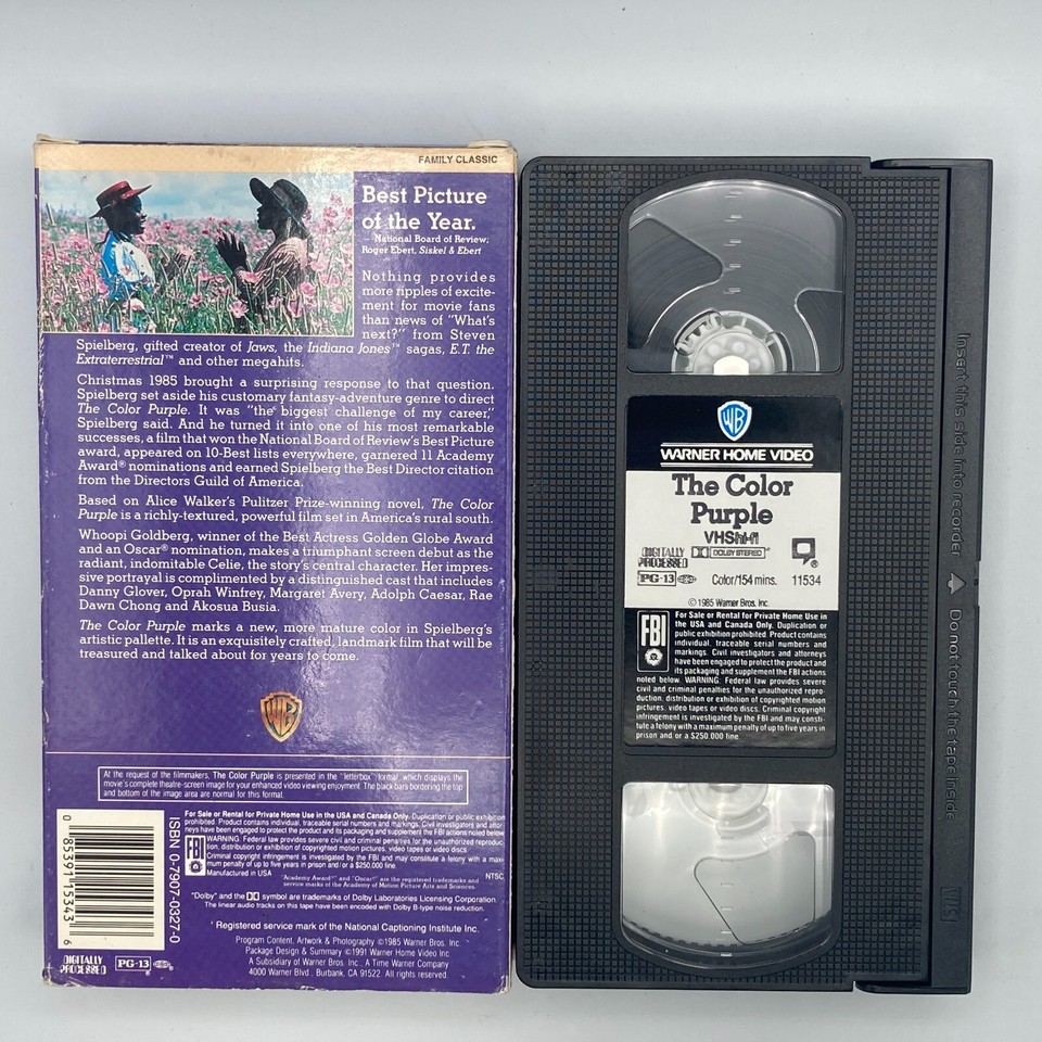 Color Purple, The (1985), VHS Movie, Warner Home Video (1991 ...