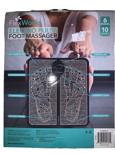 FlexWorks Electro Pulse Foot Massager 6 Modes & 10 Levels | eBay