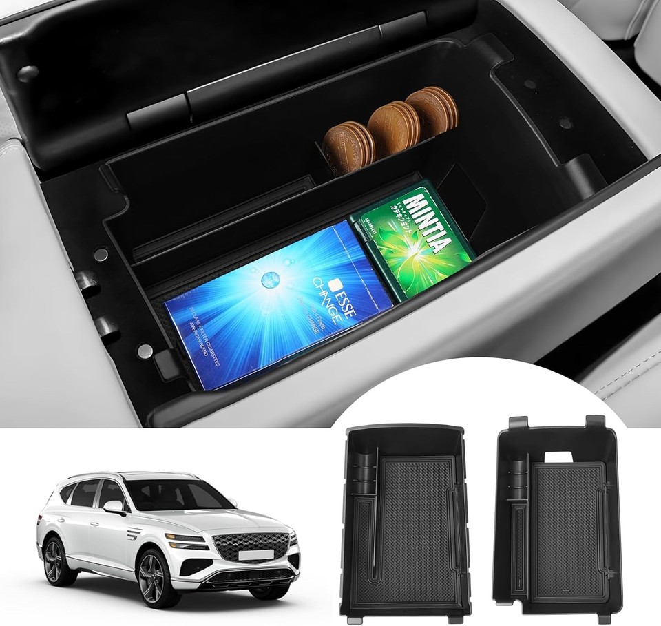 For 2021-2025 Genesis GV80 Accessories Car Armrest Storage Box ...