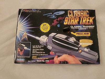 Star Trek Original Starfleet Phaser 1994 Playmates Toys #6118 TESTED ...
