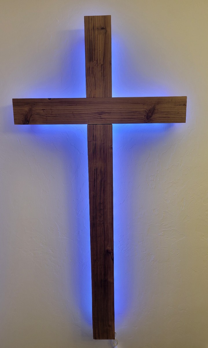 Backlit Outdoor Cross