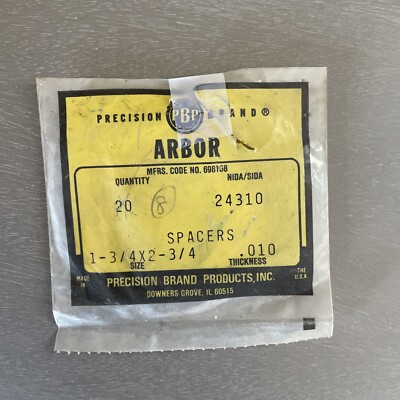 Milling - Arbor Spacers