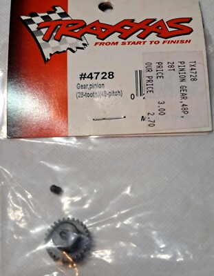 Original TRAXXAS RC Truck Car Part #4728 Pinion Gear 28T 48P For 3mm ...