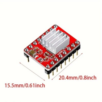 A4988 Step stick Stepper Motor Driver Module with Heat Sink For 3D ...