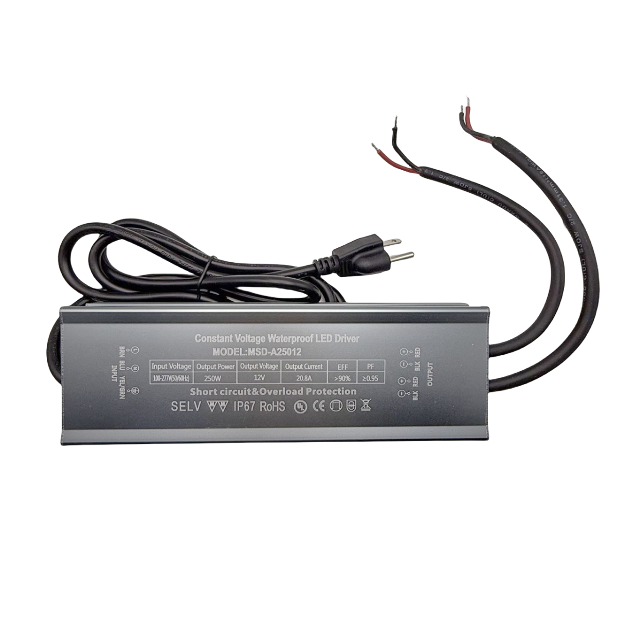 60W-400W Power Supply AC110V to DC12V LED Driver Transformer Adapter ...