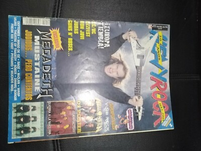 HEAVY ROCK MAGAZINE MEGADETH AC/DC BON JOVI GUNS N' ROSES HELLOWEEN ...