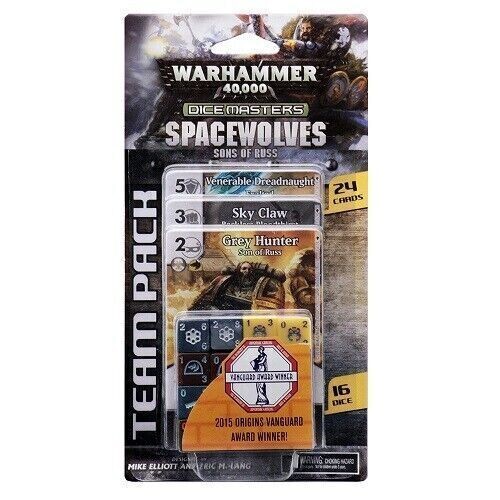 Space Wolves Sons of Russ Team Pack Card & Dice Warhammer 40K Dice ...