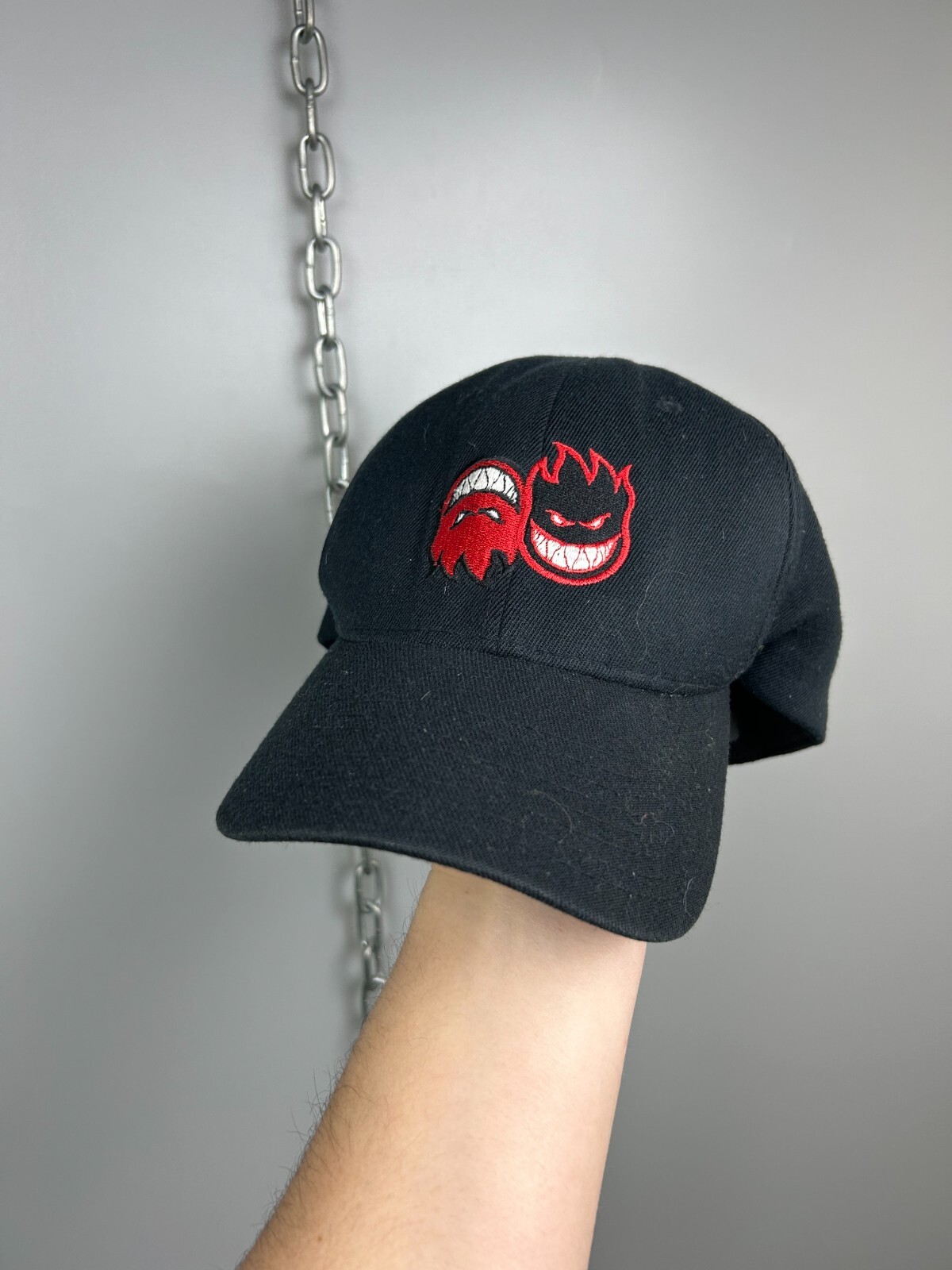 Spitfire Baseball Cap Flexift Black Logo One Size - Gem