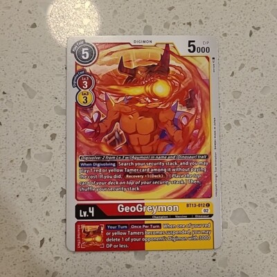 Geogreymon BT13-012 C NM Versus Royal Knight Digimon CCG TCG | eBay