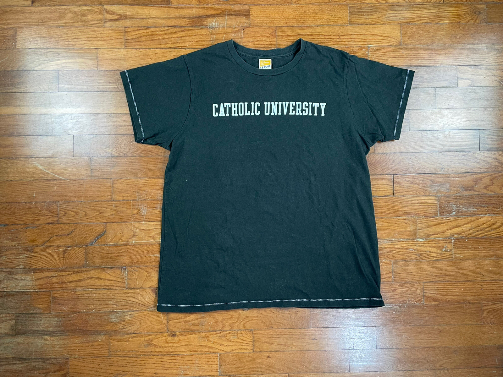 Retro Classic Tee League Catholic University T-Shirt … - Gem