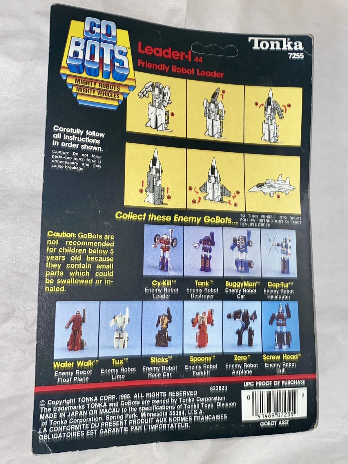 GoBots 1985 Leader 1 #44 NEW SEALED Tonka Friendly Robot GoBot VHTF ...