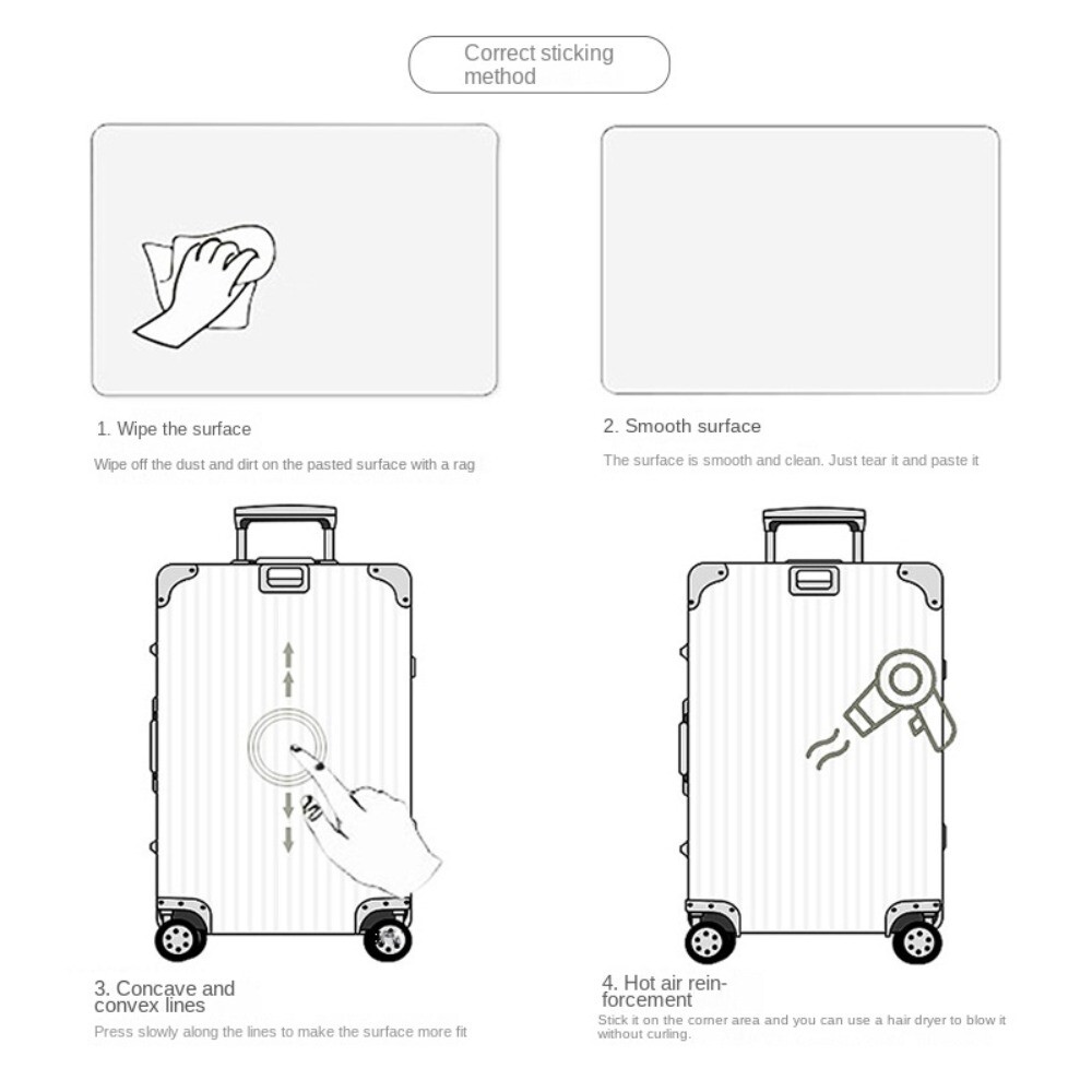 50Pcs Colorful Luggage Compartment Sticker Christmas Decoration ...