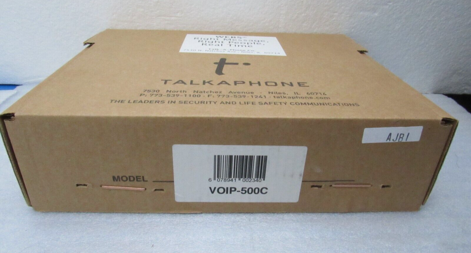 Talk-A-Phone VOIP-500C 1 Button Outdoor Flushmount VoIP Call Station ...